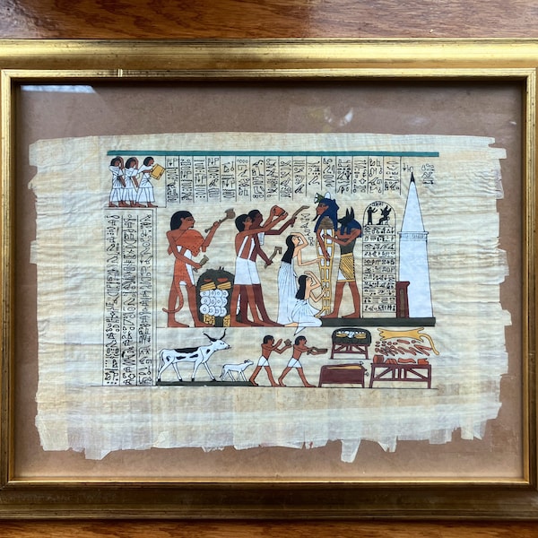 Framed Egyptian Papyrus Art - Etsy
