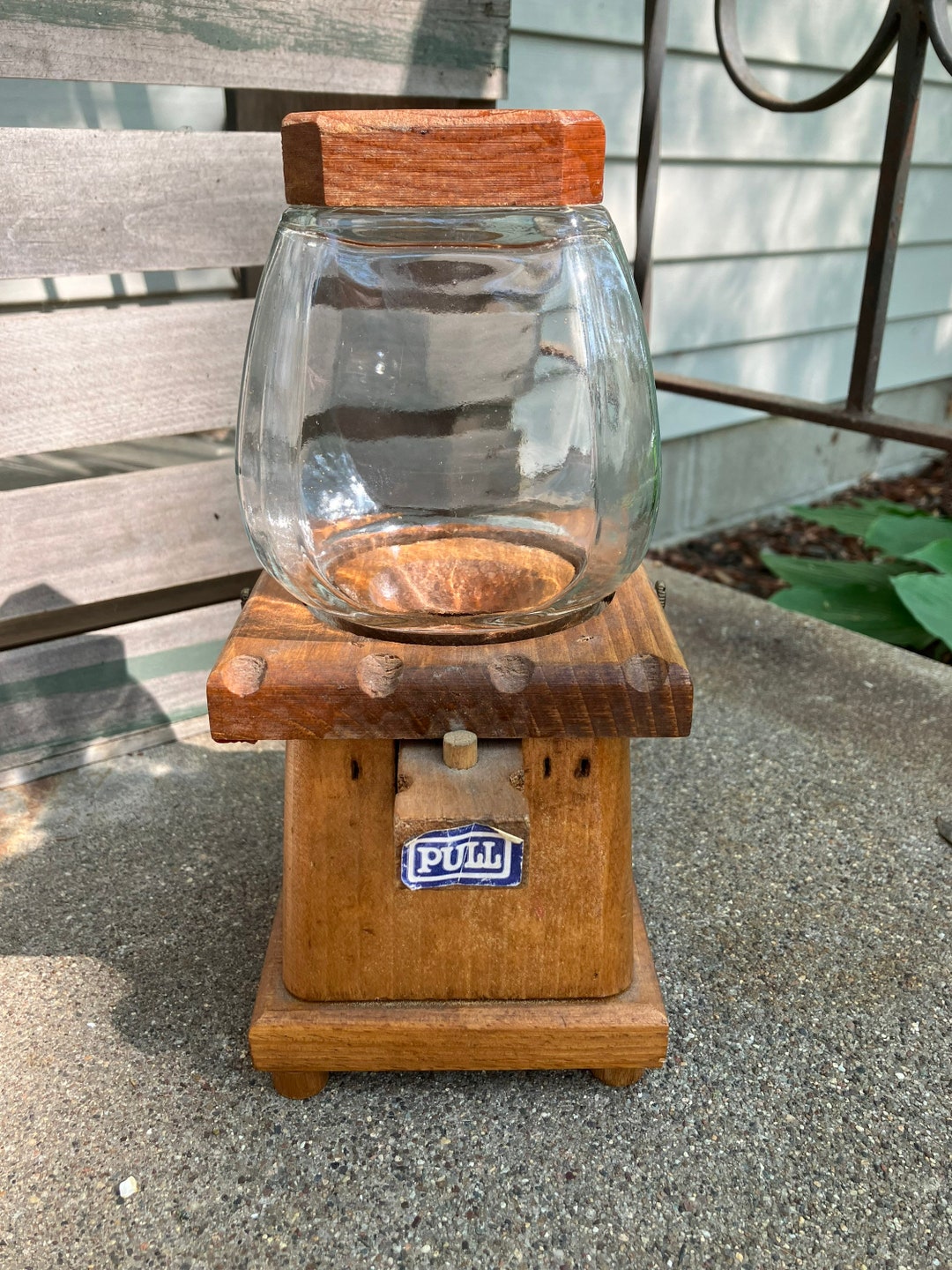 Vintage Nuts Candy Dispenser Glass Globe Wooden Machine Art - Etsy