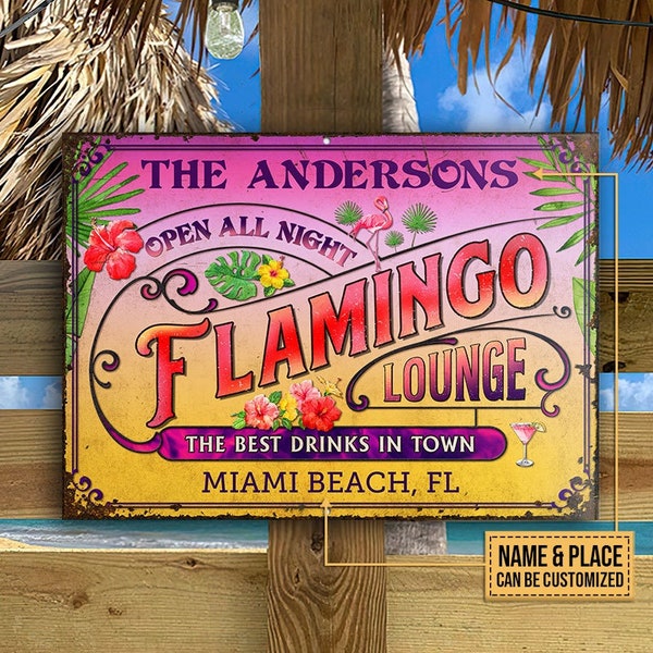 Flamingo Lounge - Etsy