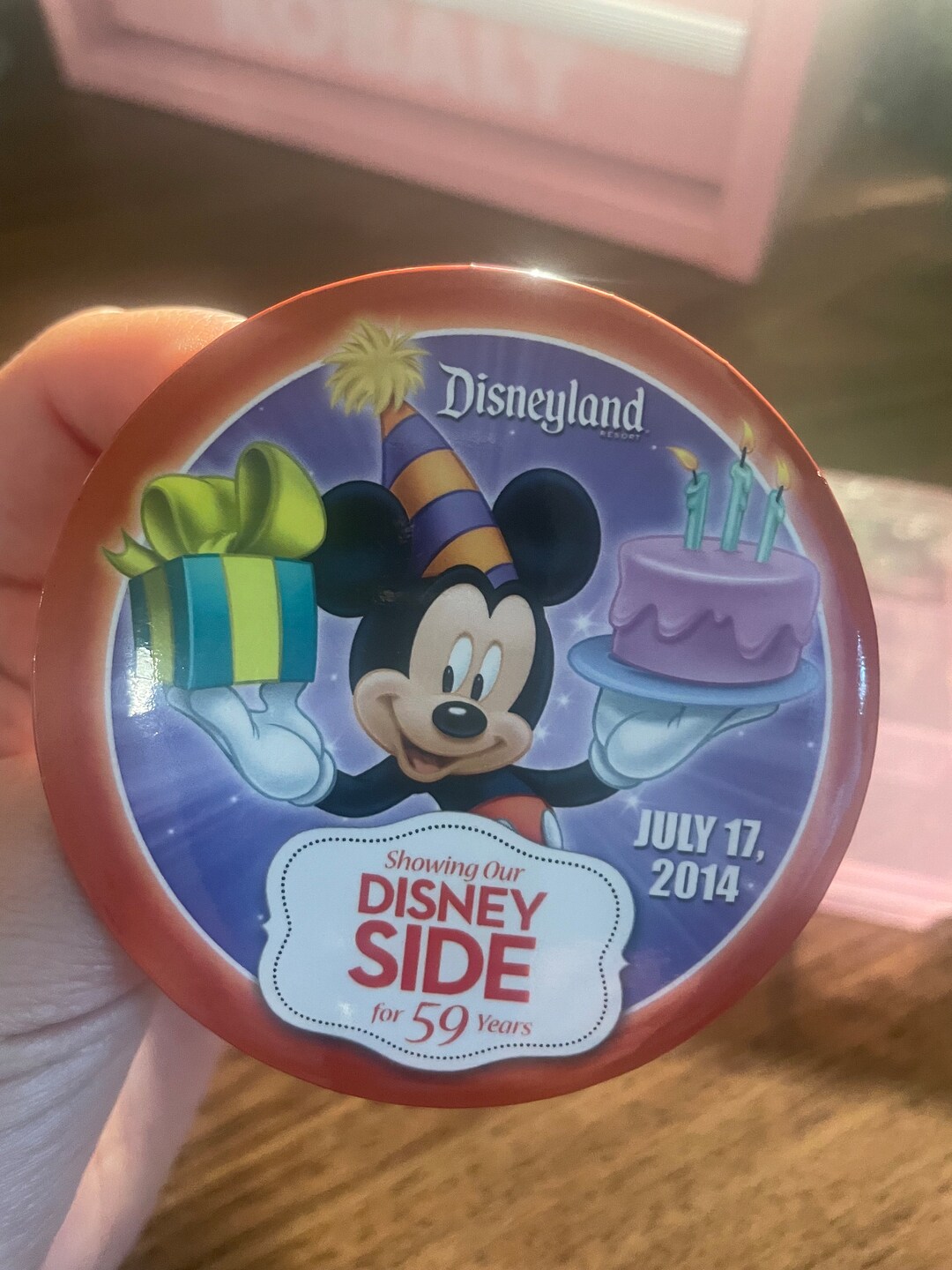 Disneyland 59th Anniversary Button - Etsy