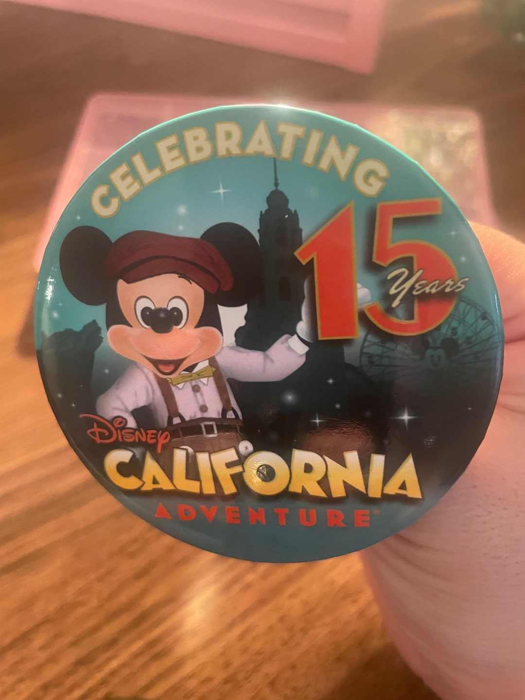 Disney California Adventure 15th Anniversary Button - Etsy