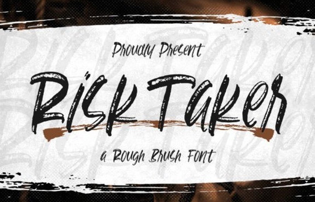 Risk Taker Font, Beautiful Font, Script Font, Vintage Font, Calligraphy ...