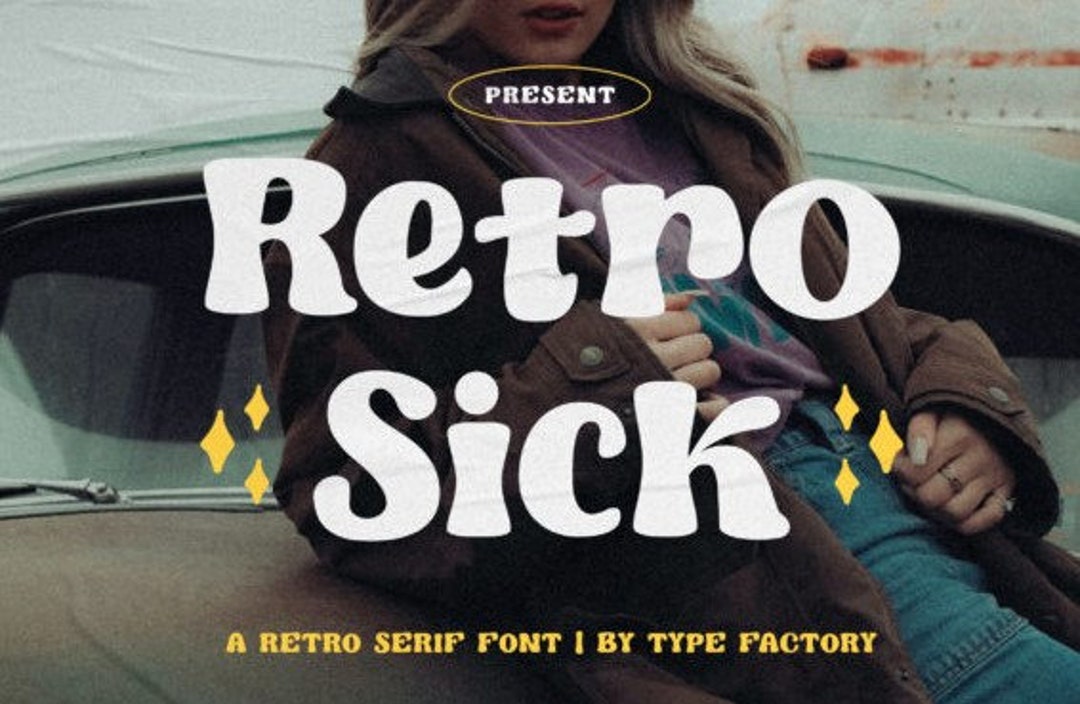 Retro Sick Font, Minimalist Font, Cricut Fonts, Casual Font, Modern ...