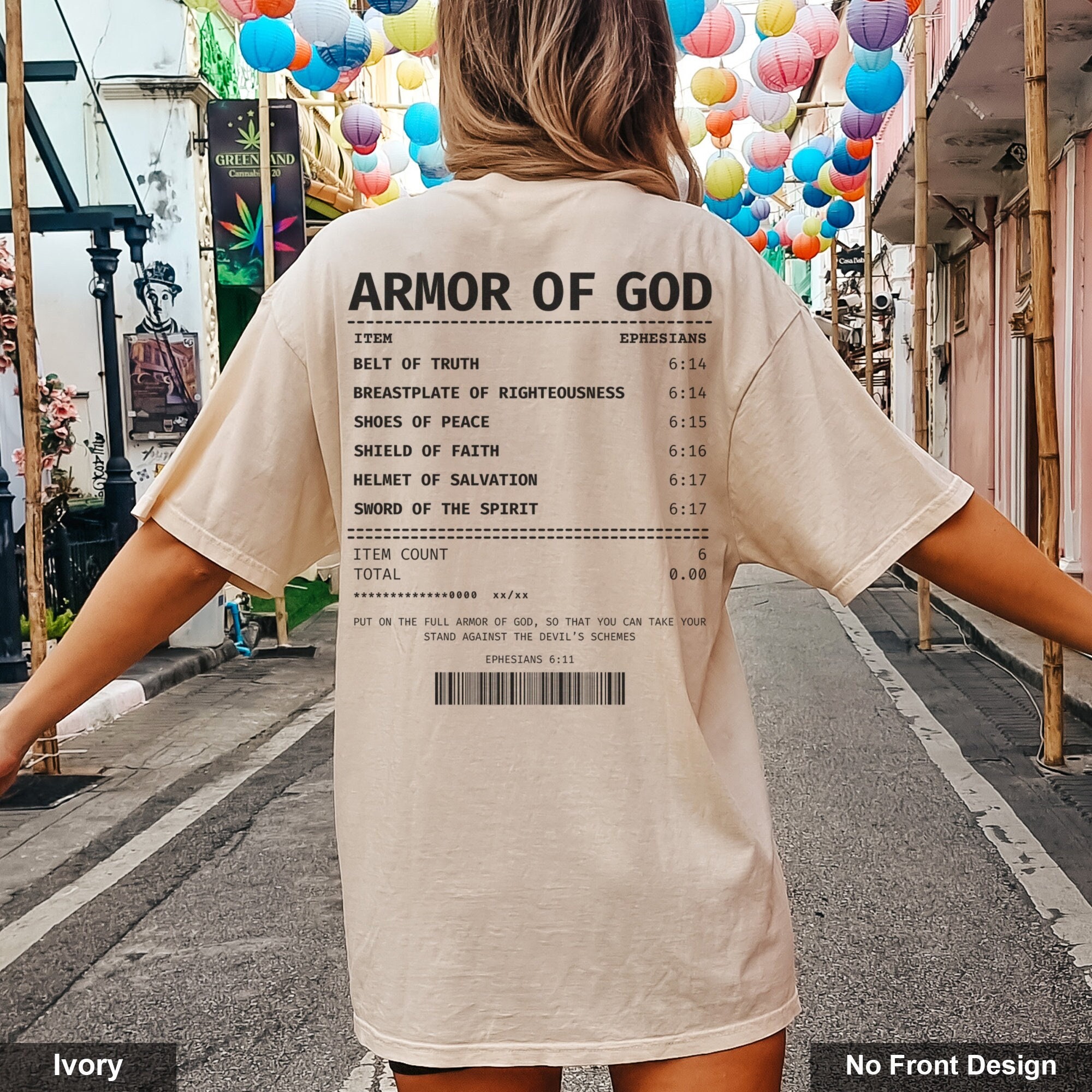 Put on the Full Armor of God Shirt Ephesians Shirt Christian Receipt ...