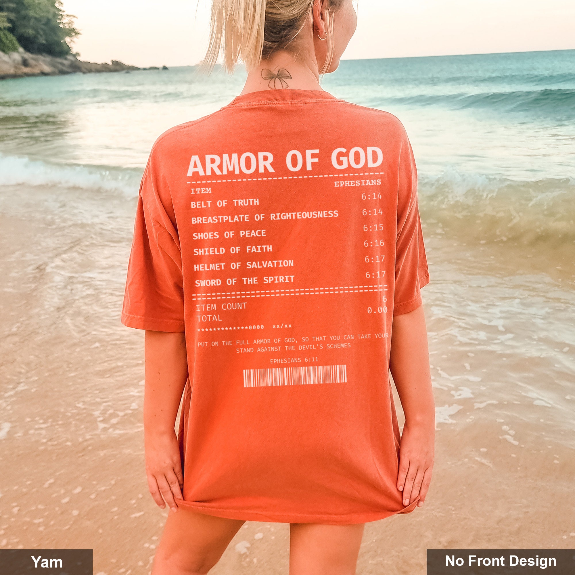 Put on the Full Armor of God Shirt Ephesians Shirt Receipt Tshirt ...