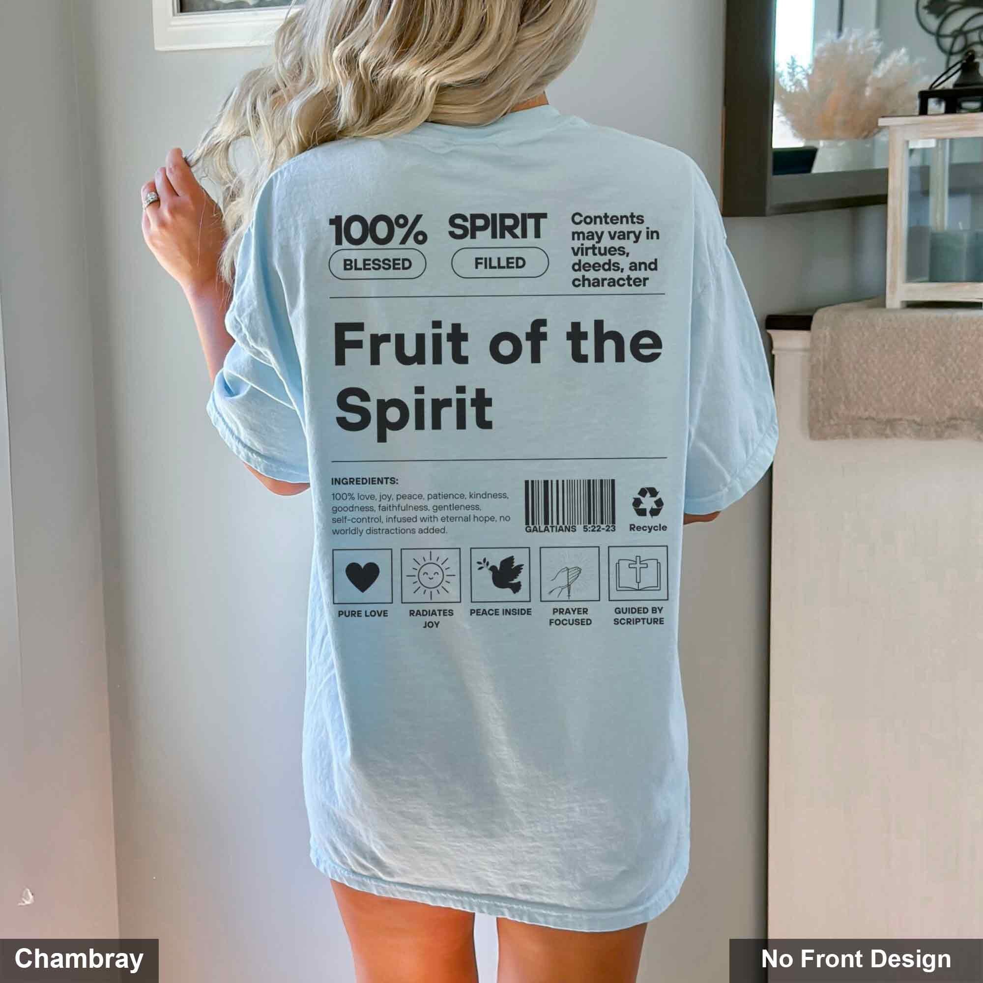 Fruit of the Spirit Shirt Galatians Shirt Faith Based Shirts Scripture ...