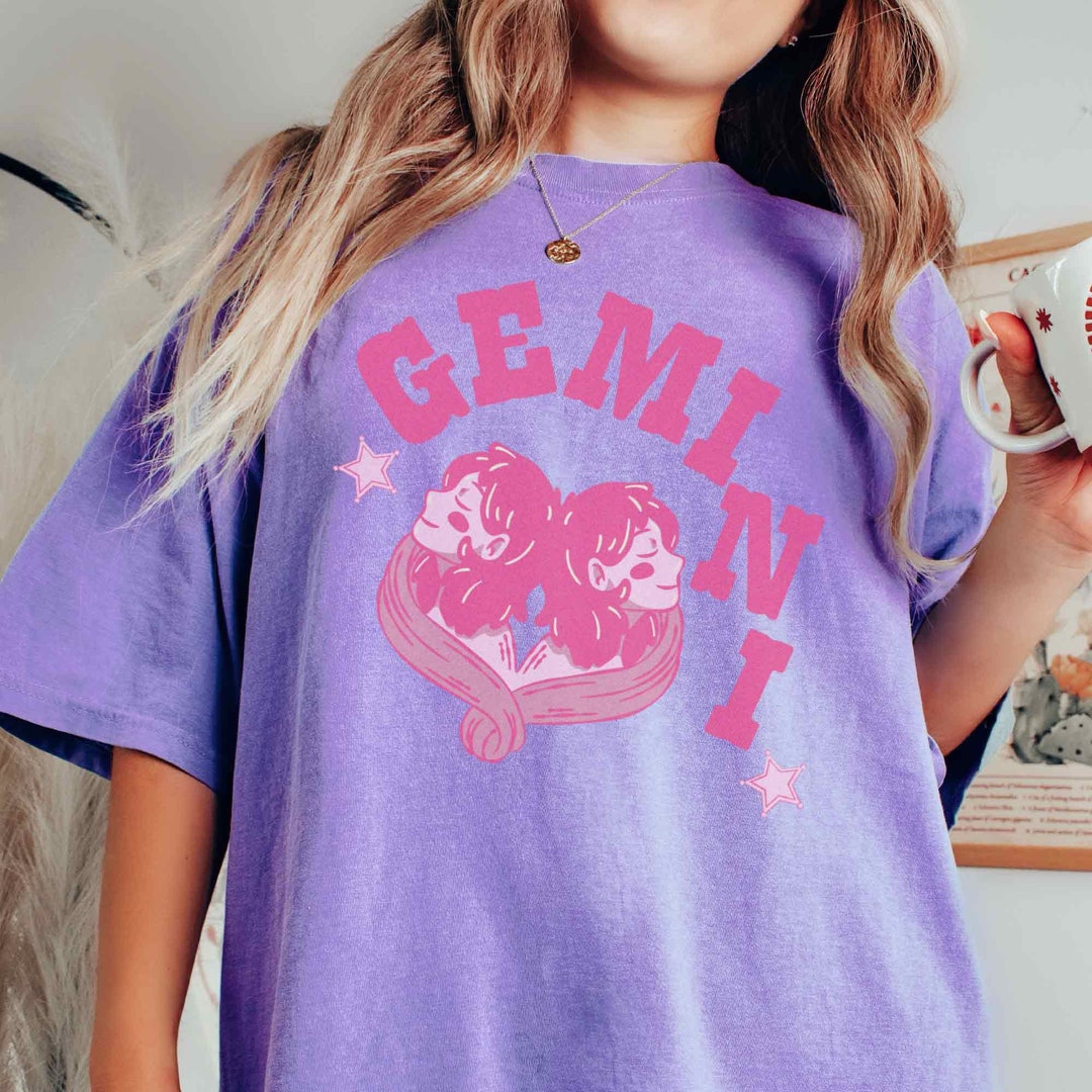 Gemini Zodiac Tshirt Gemini Af Shirt Comfort Colors Western Shirt Big ...