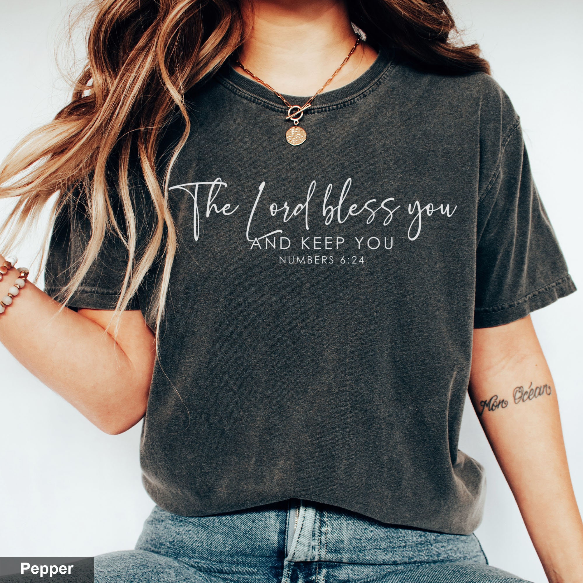 The Lord Bless You and Keep You Numbers 6 24 Worship Shirt Faith Based ...