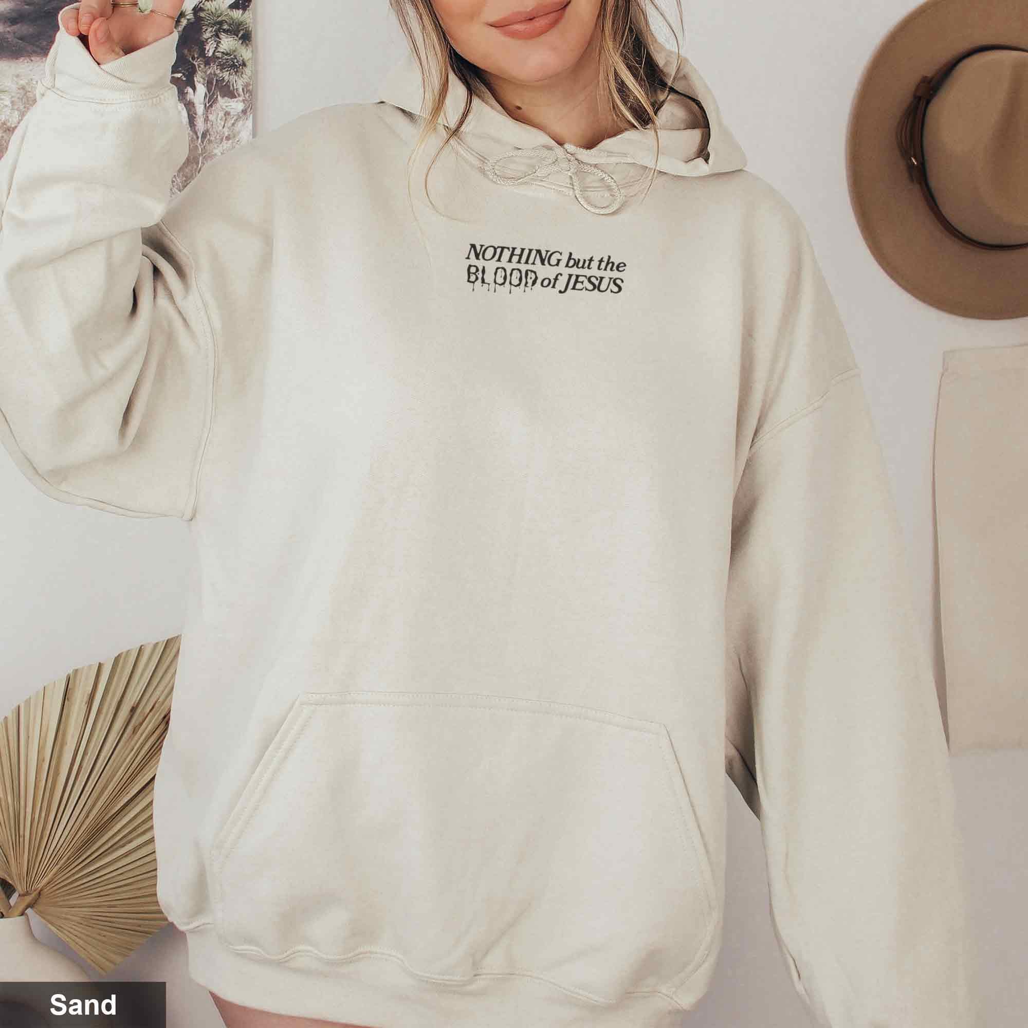 Salvation Jesus Paid It All Receipt Hoodie Nothing but the Blood of ...