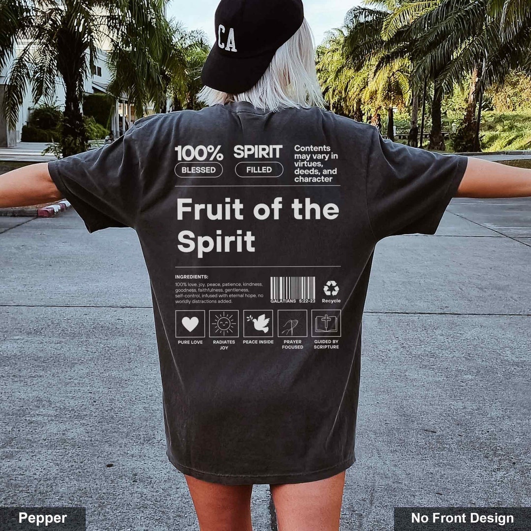 Fruit of the Spirit Shirt Galatians Shirt Faith Based Shirts Scripture ...