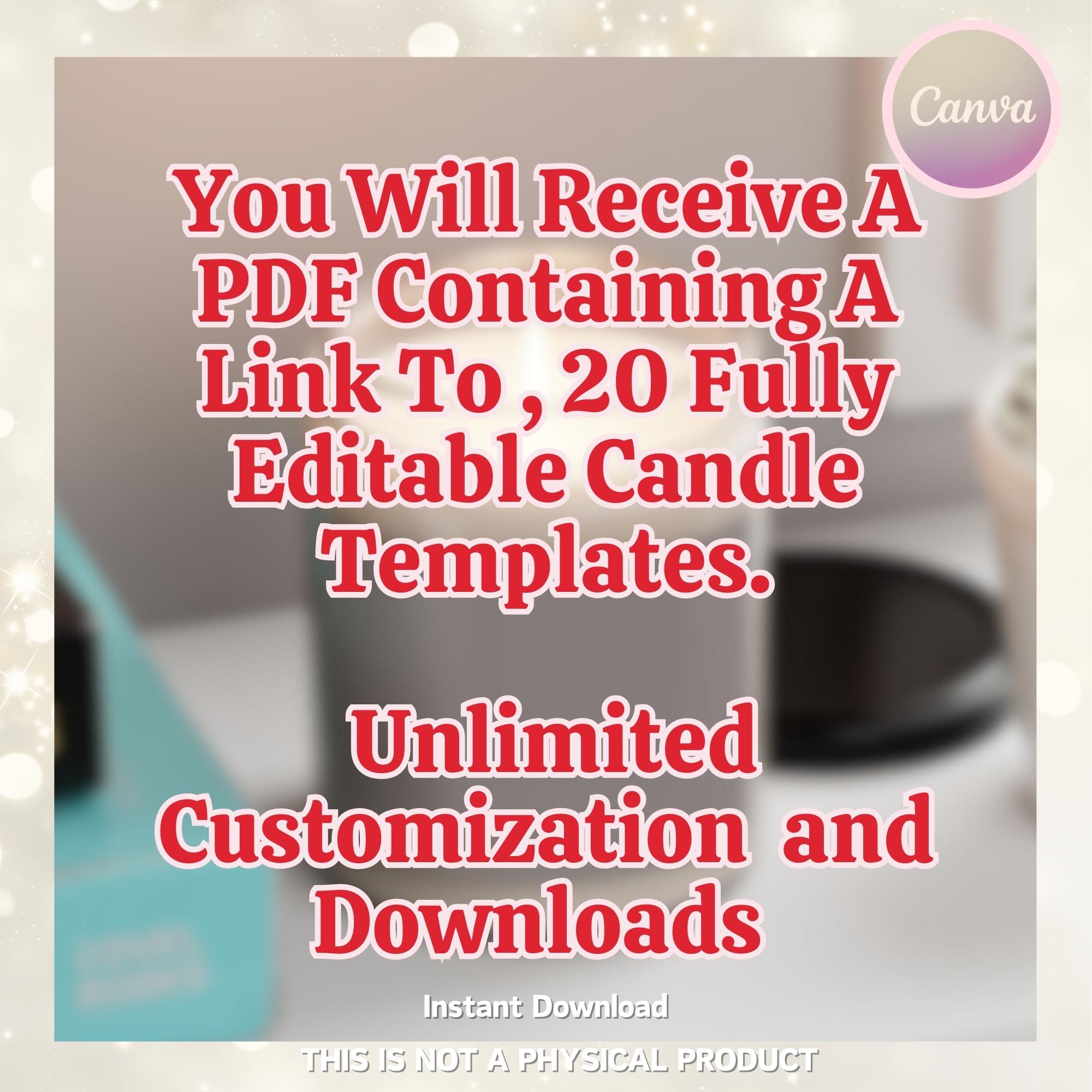 Editable Funny Pink Candle Label Templates | Sarcastic Canva Designs ...