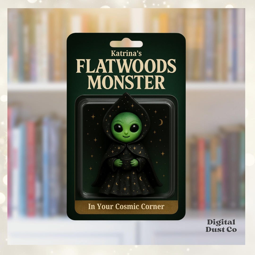 Little Flatwoods Monster Canva Template – Cute Cryptid Wall Art ...