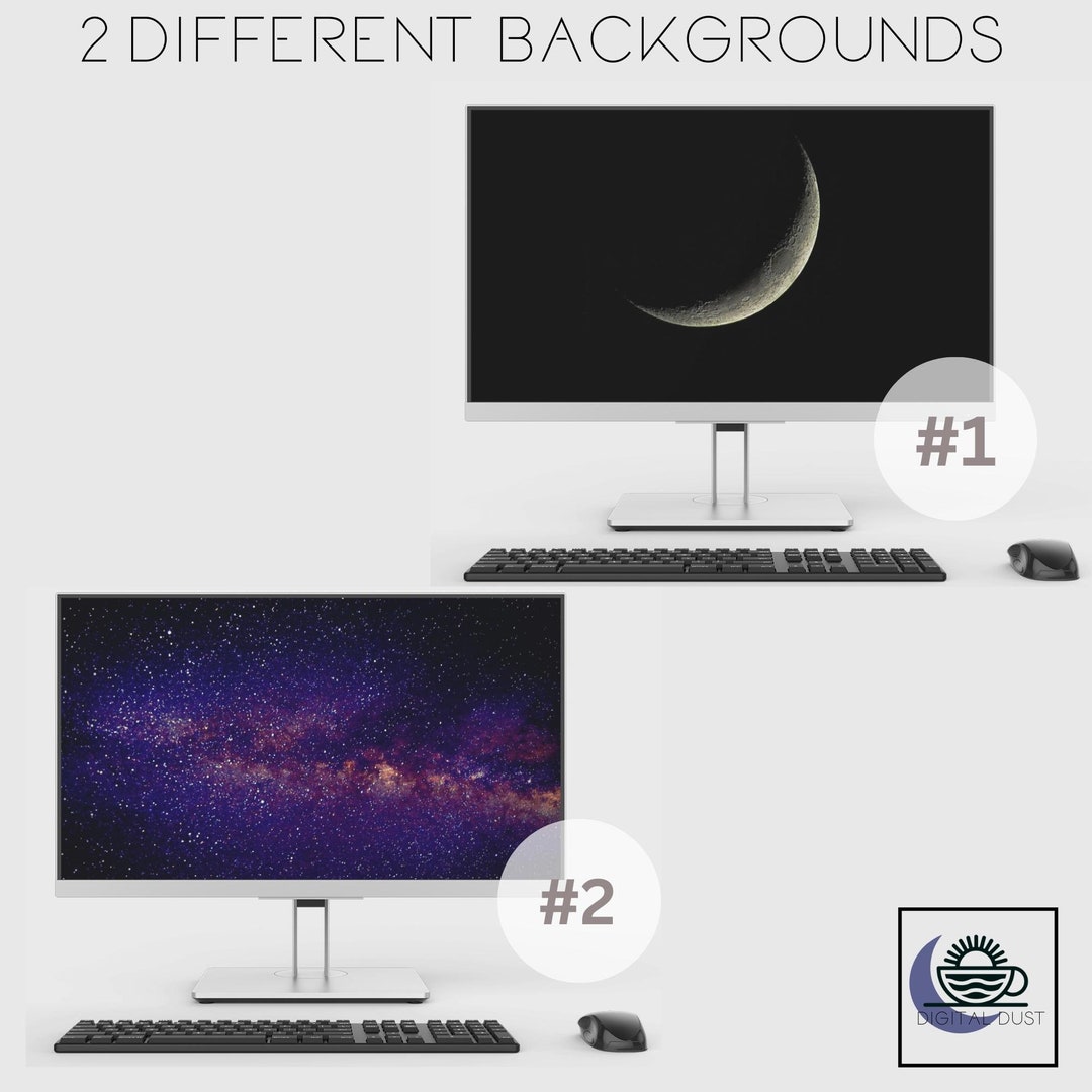 Moon and Stars Background Package, Mac Background, Desktop Wallpaper ...