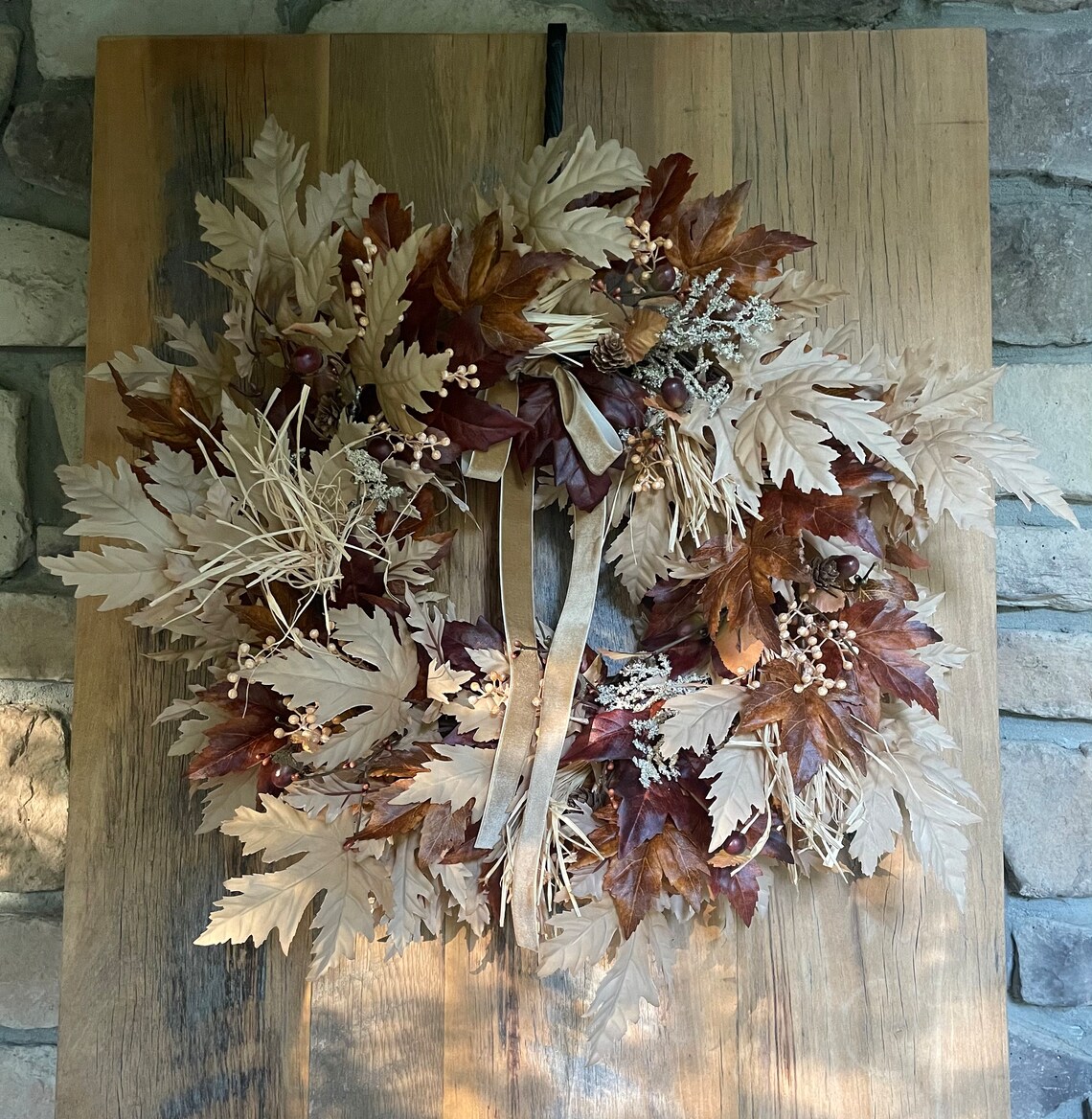 Neutral Fall Wreath - Brown Tones - Etsy