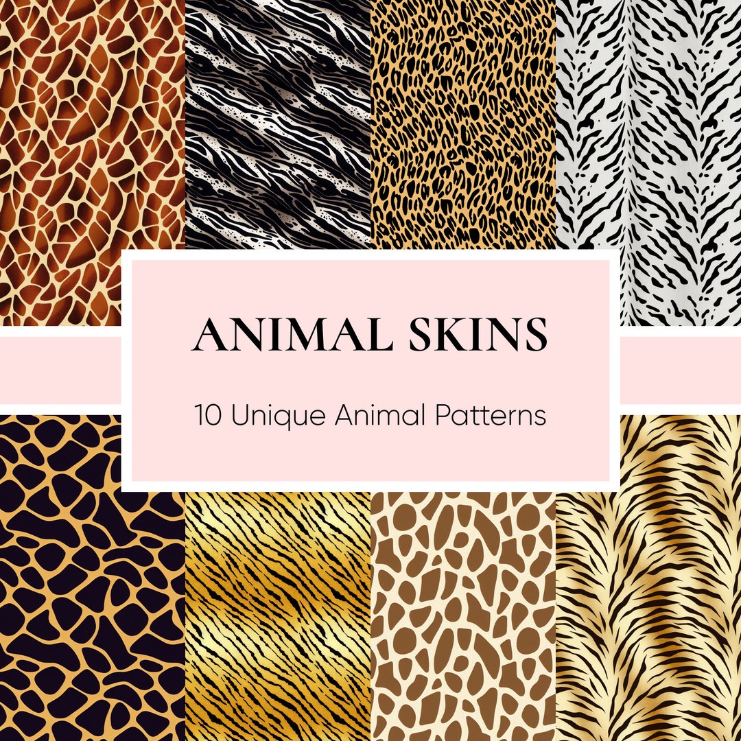 10 Unique African Animal Skin Seamless Pattern for Digital and Print on ...