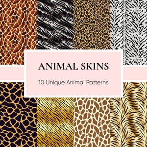 10 Unique African Animal Skin Seamless Pattern for Digital and Print on ...
