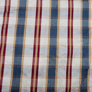 100% Silk Shantung Plaid - Etsy