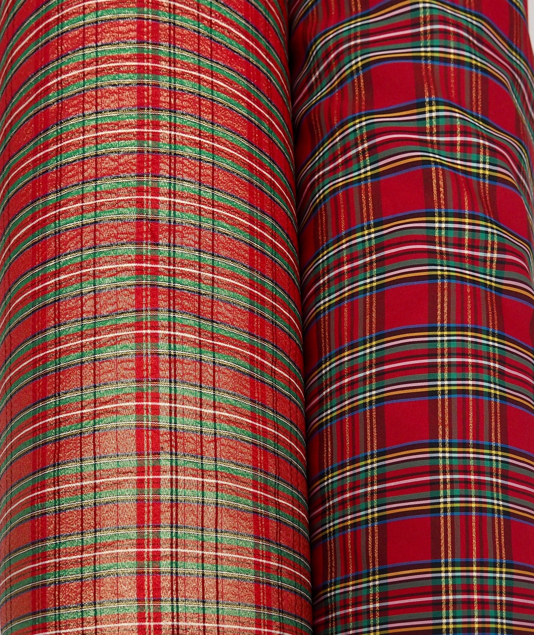 Christmas Plaid Polyester Taffeta - Etsy