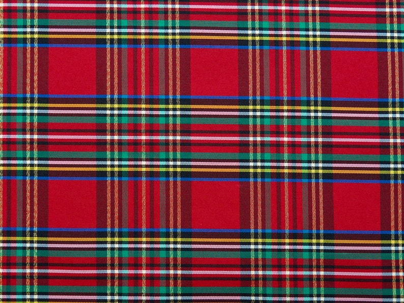 Christmas Plaid Polyester Taffeta - Etsy