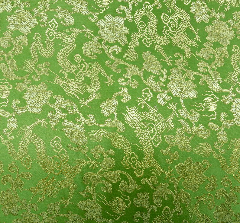 100% Polyester Dragon Brocade - Etsy