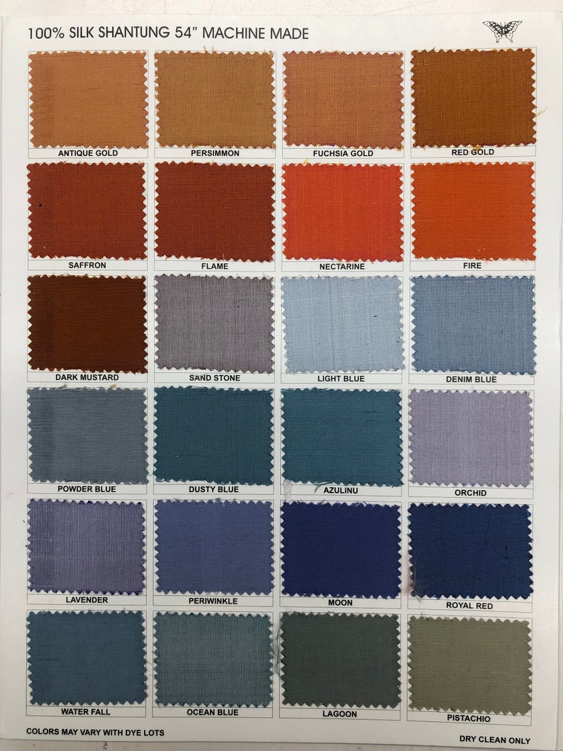 100% Silk Shantung- American Beauty Collection - Etsy