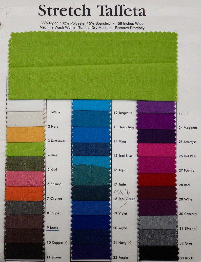 Stretch Taffeta - Etsy