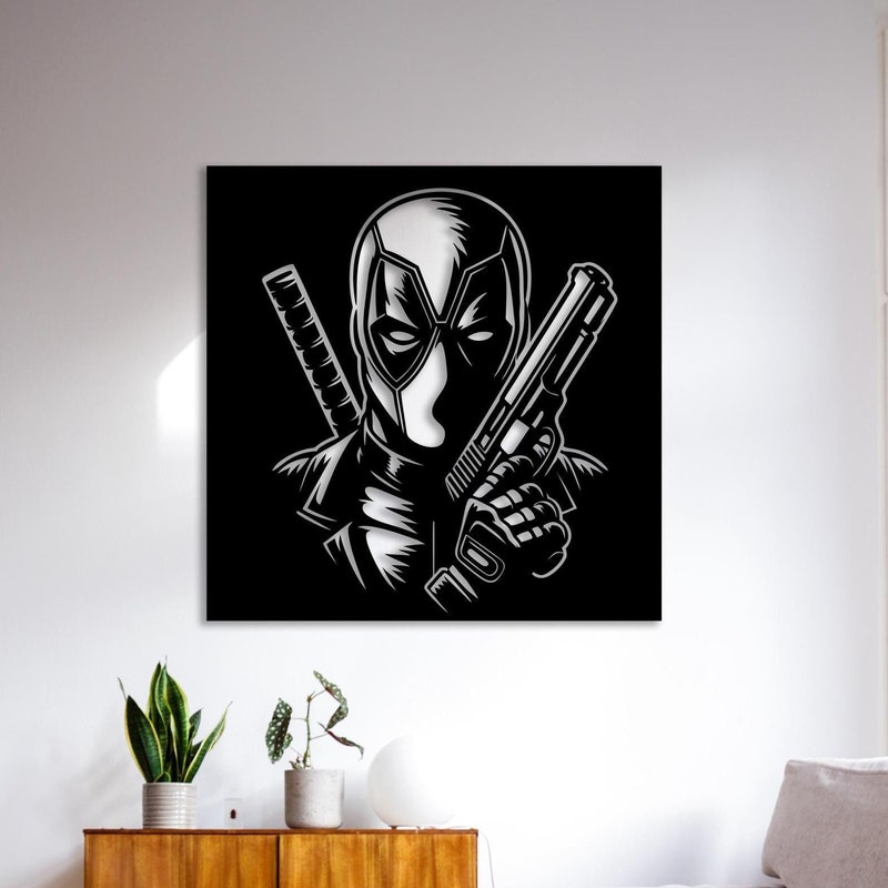 Deadpool Silhouette - Etsy