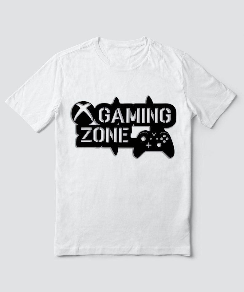 Gaming Zone Cut Svg Dxf File Wall Sticker Pdf Silhouette Engraving ...