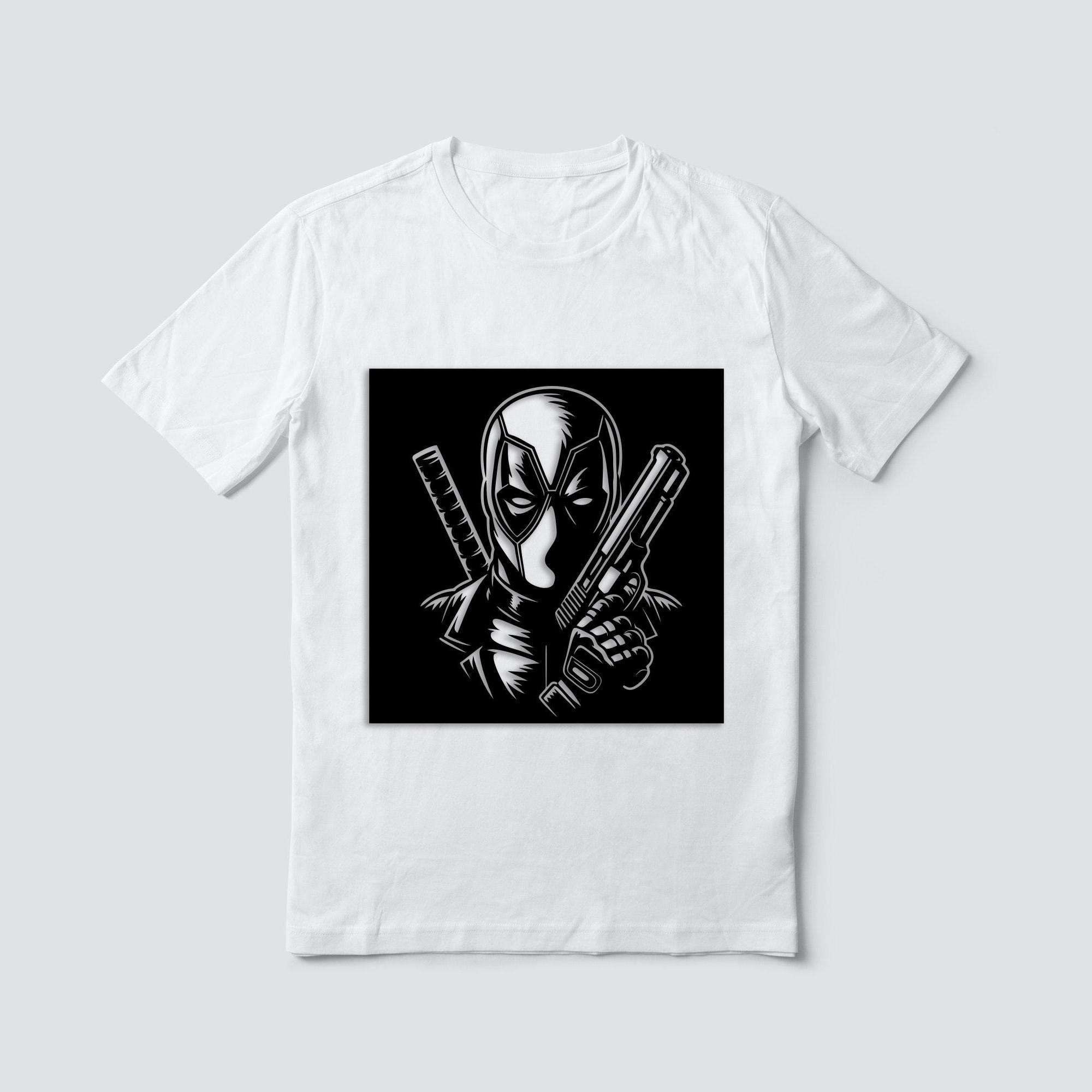 Deadpool Svg Cut Dxf File Wall Sticker Pdf Silhouette Engraving ...