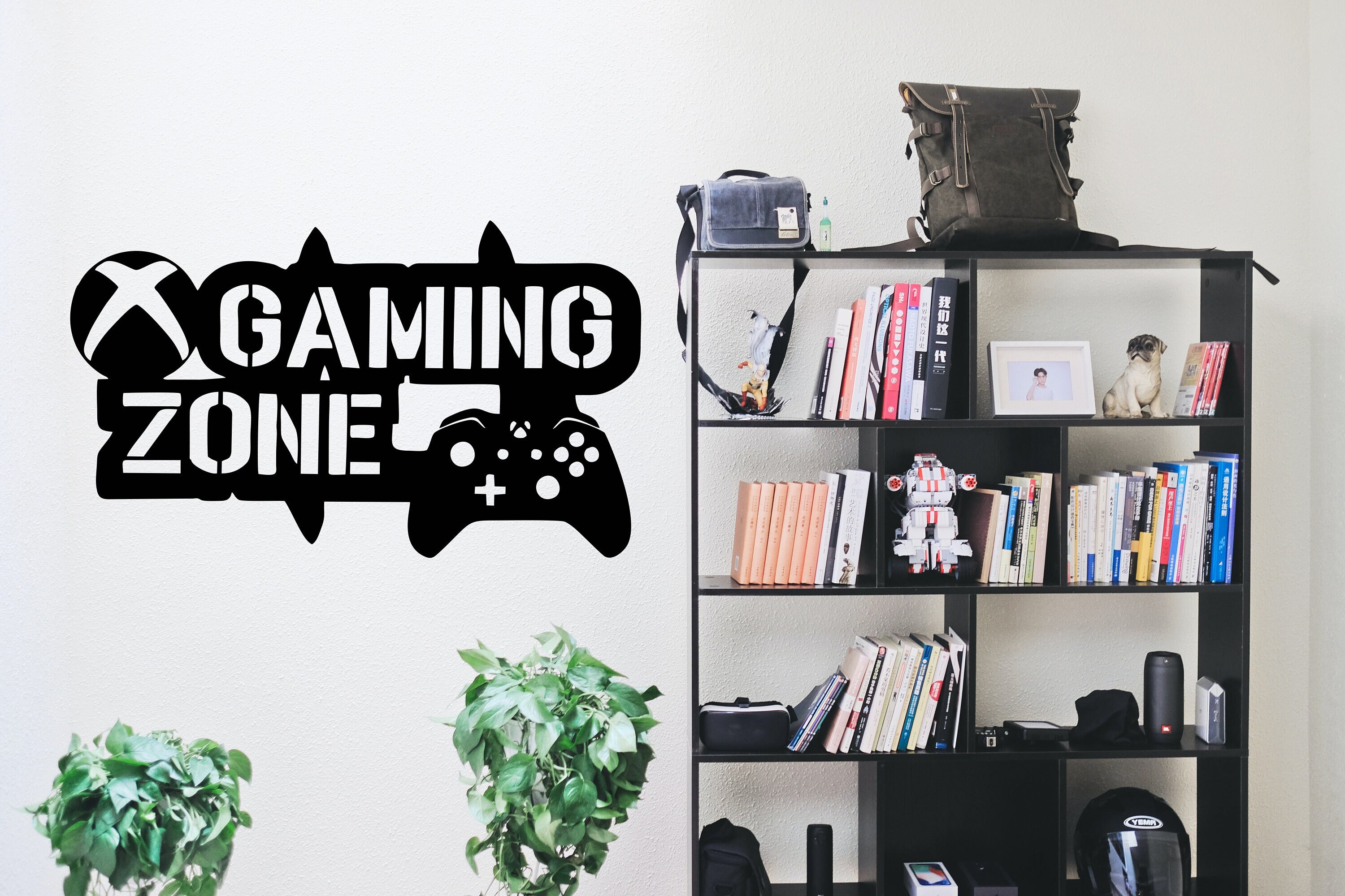 Gaming Zone Cut Svg Dxf File Wall Sticker Pdf Silhouette Engraving ...