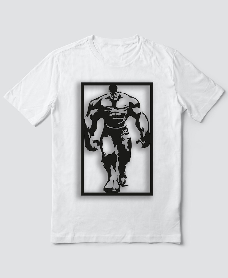 Marvel Hulk Svg Cut Dxf File Wall Sticker Pdf Silhouette Engraving ...