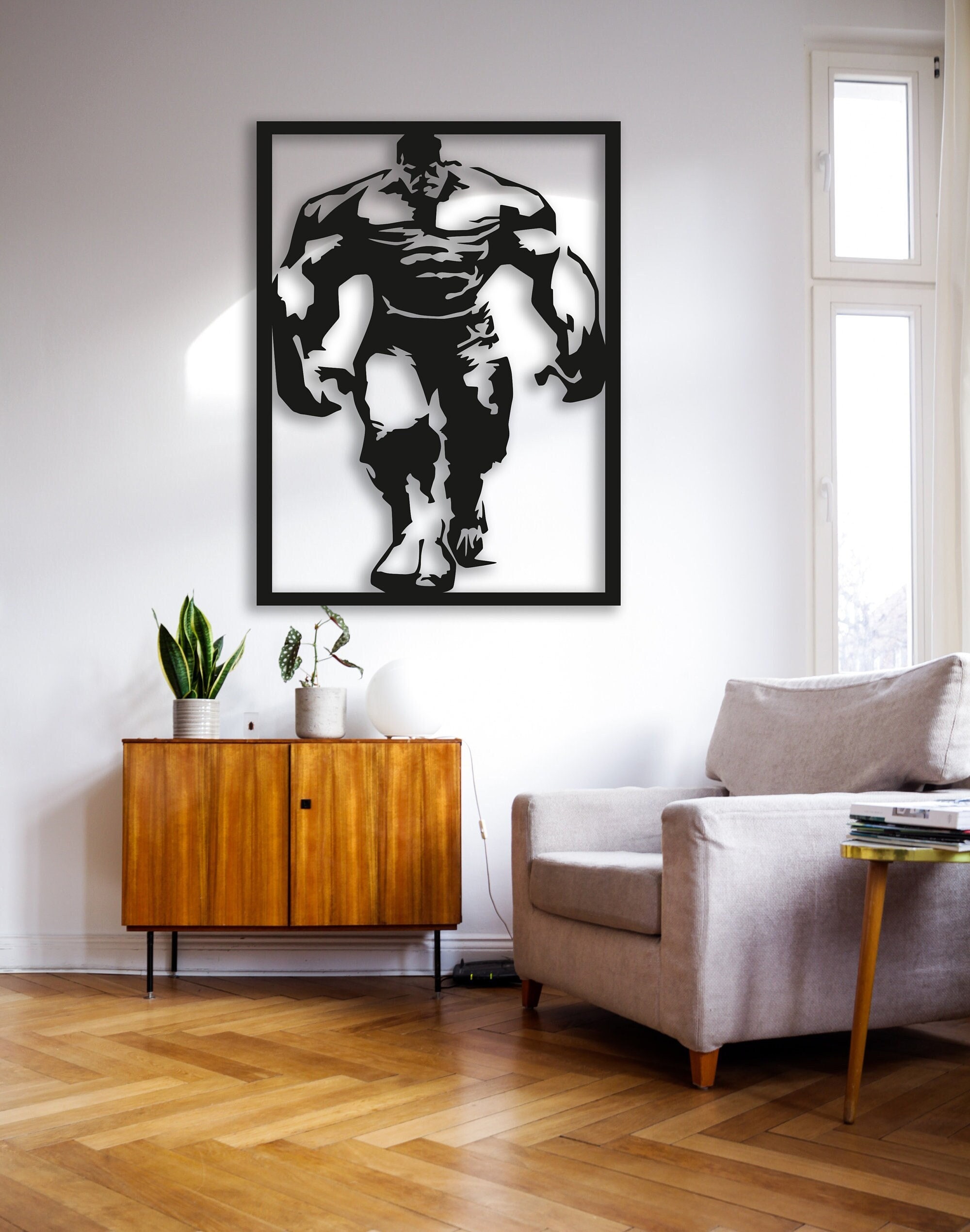 Marvel Hulk Svg Cut Dxf File Wall Sticker Pdf Silhouette Engraving ...