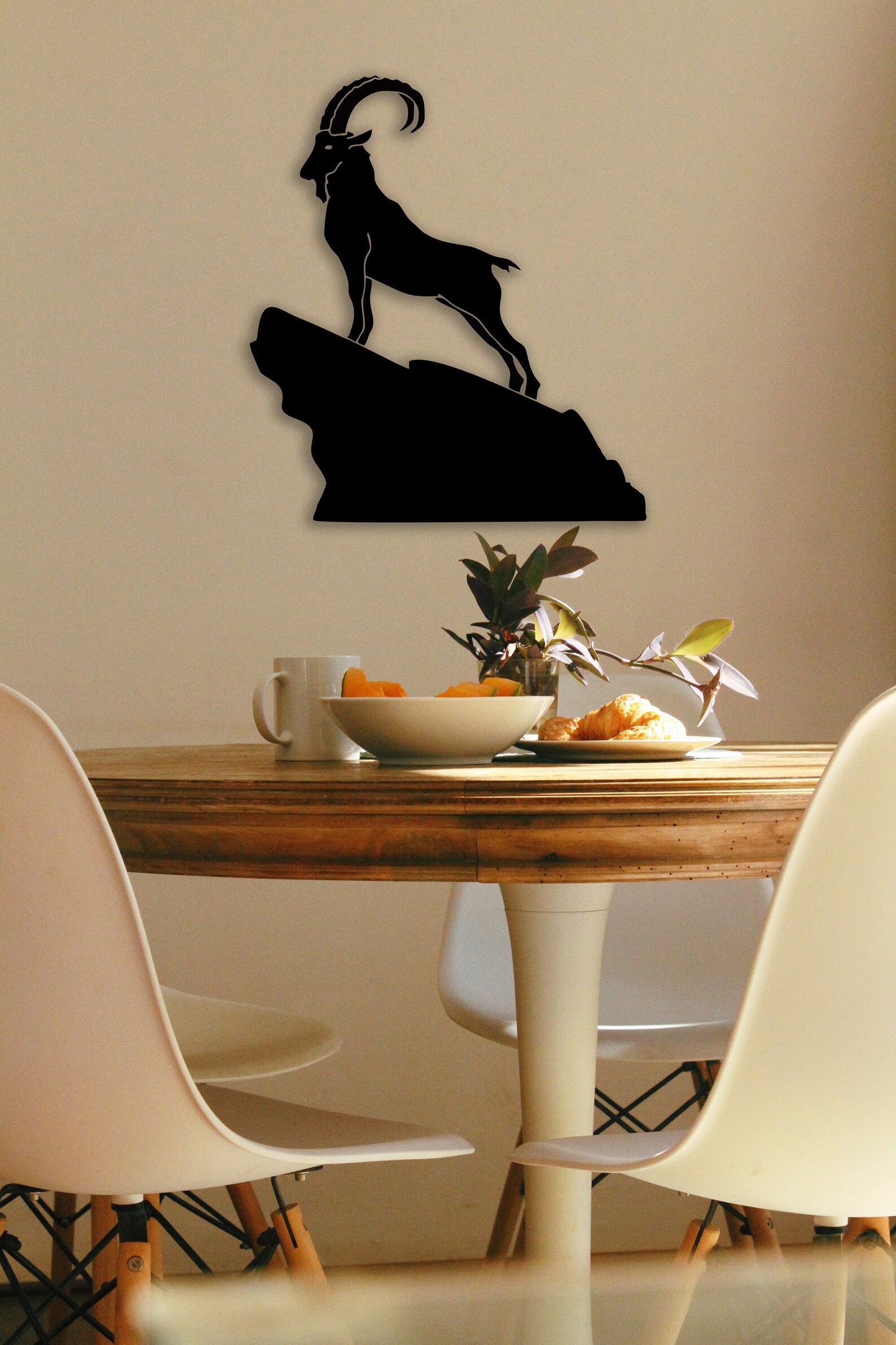 Goat Svg Cut Dxf File Wall Sticker Pdf Silhouette Engraving Template ...