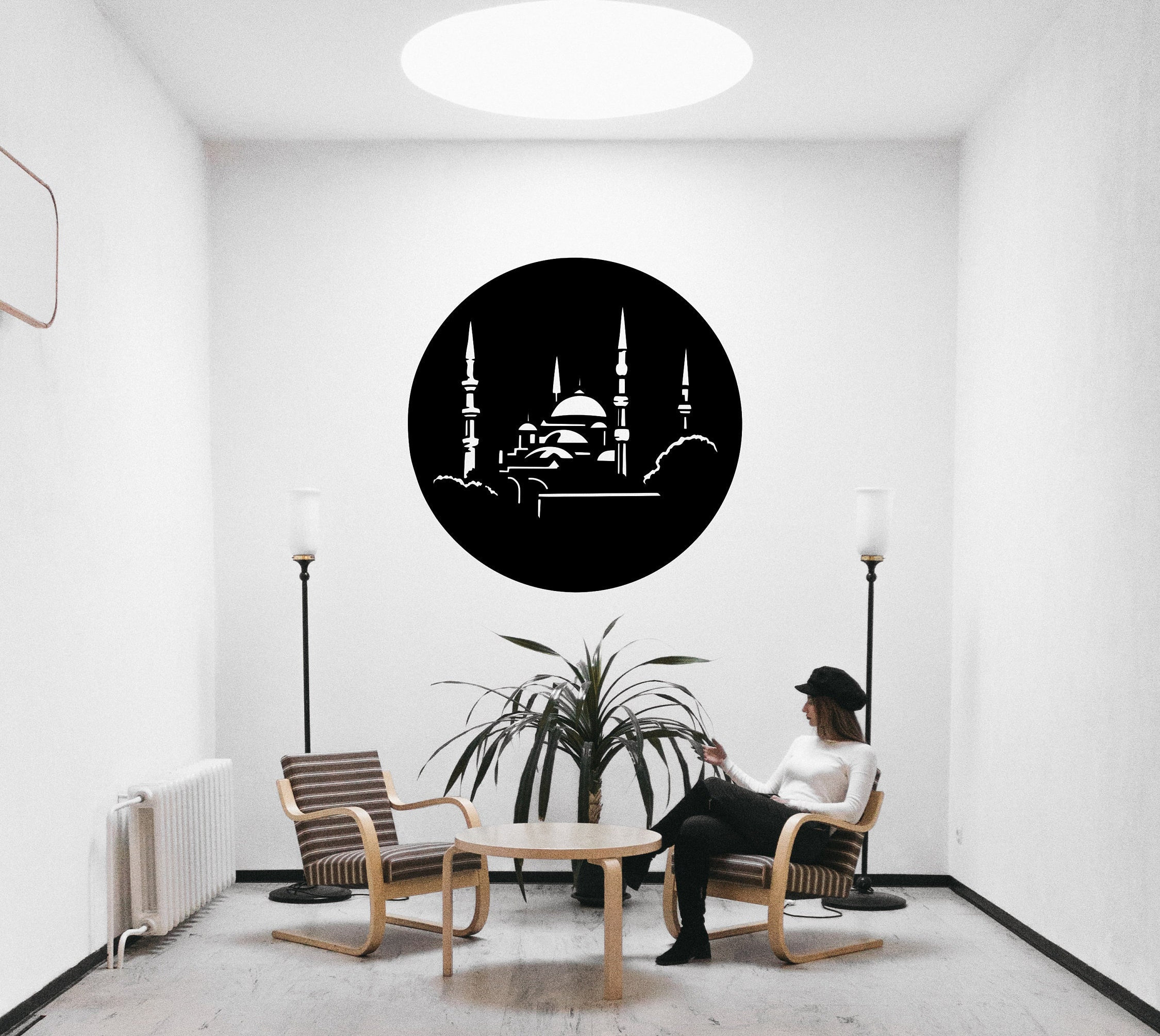 Mosque Svg Cut Dxf File Wall Sticker Pdf Silhouette Engraving Template ...