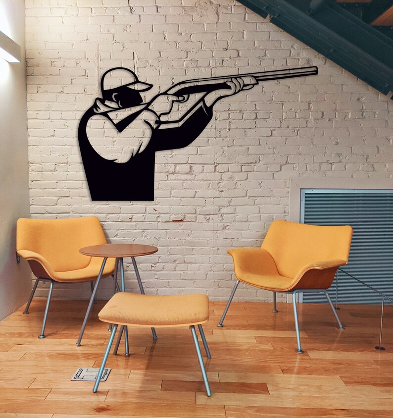 Sniper Cut Svg Dxf File Wall Sticker Pdf Silhouette Engraving Template ...