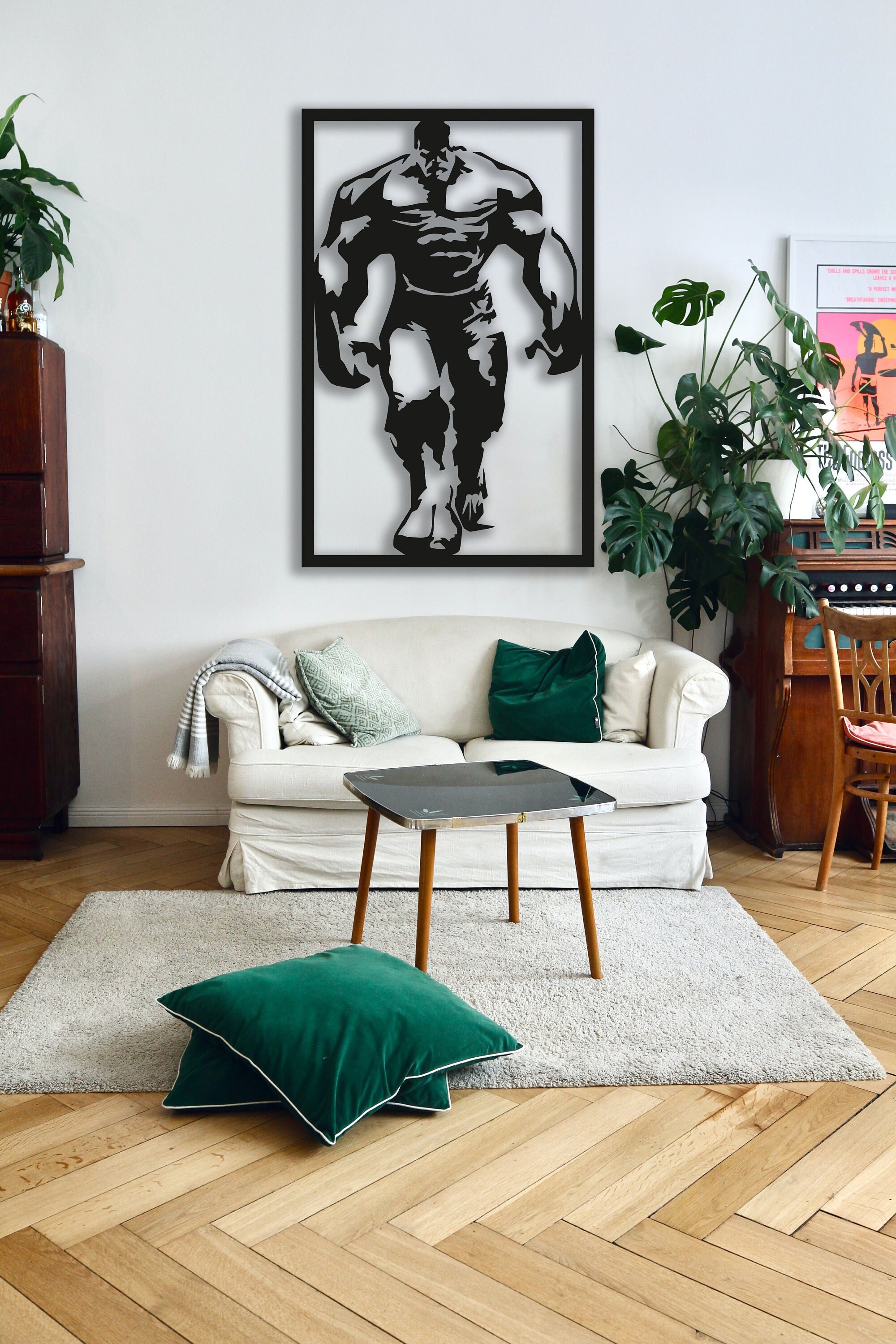 Marvel Hulk Svg Cut Dxf File Wall Sticker Pdf Silhouette Engraving ...