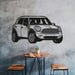 Mini Cooper Car Svg Cut Dxf File Wall Sticker Pdf Silhouette Engraving ...
