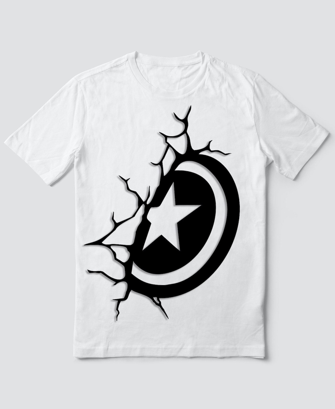 Captain America Shield Svg Cut Dxf File Wall Sticker Pdf Silhouette ...