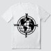 Compass Globe World Map Svg Cut Dxf File Wall Sticker Pdf Silhouette ...