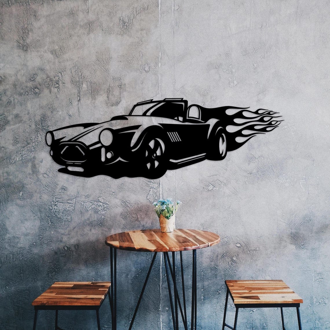 Shelby Cobra 427 Car Svg Cut Dxf File Wall Sticker Pdf Silhouette ...