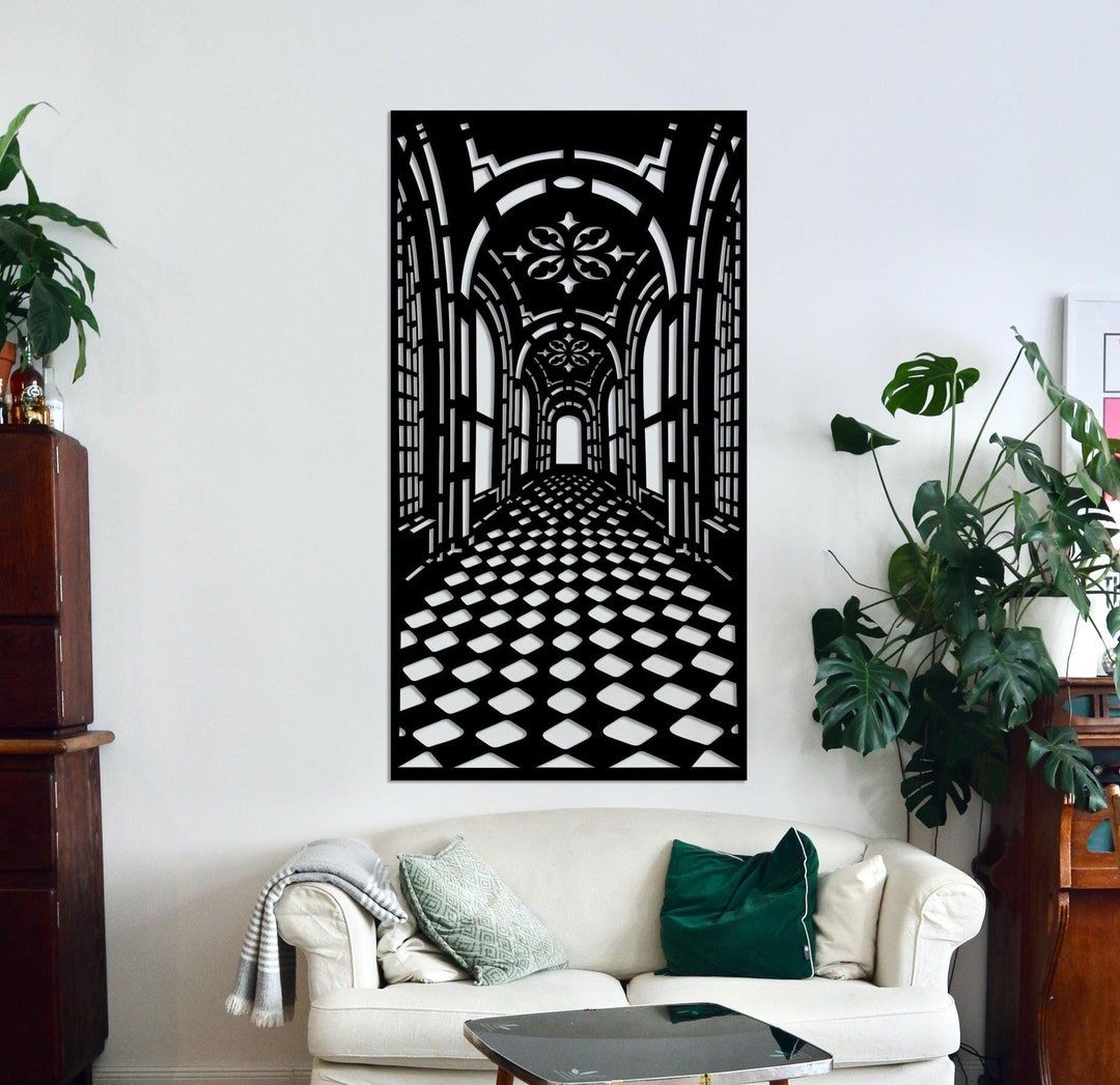 Decorative Panel Svg Cut Dxf File Wall Sticker Pdf Silhouette Engraving ...