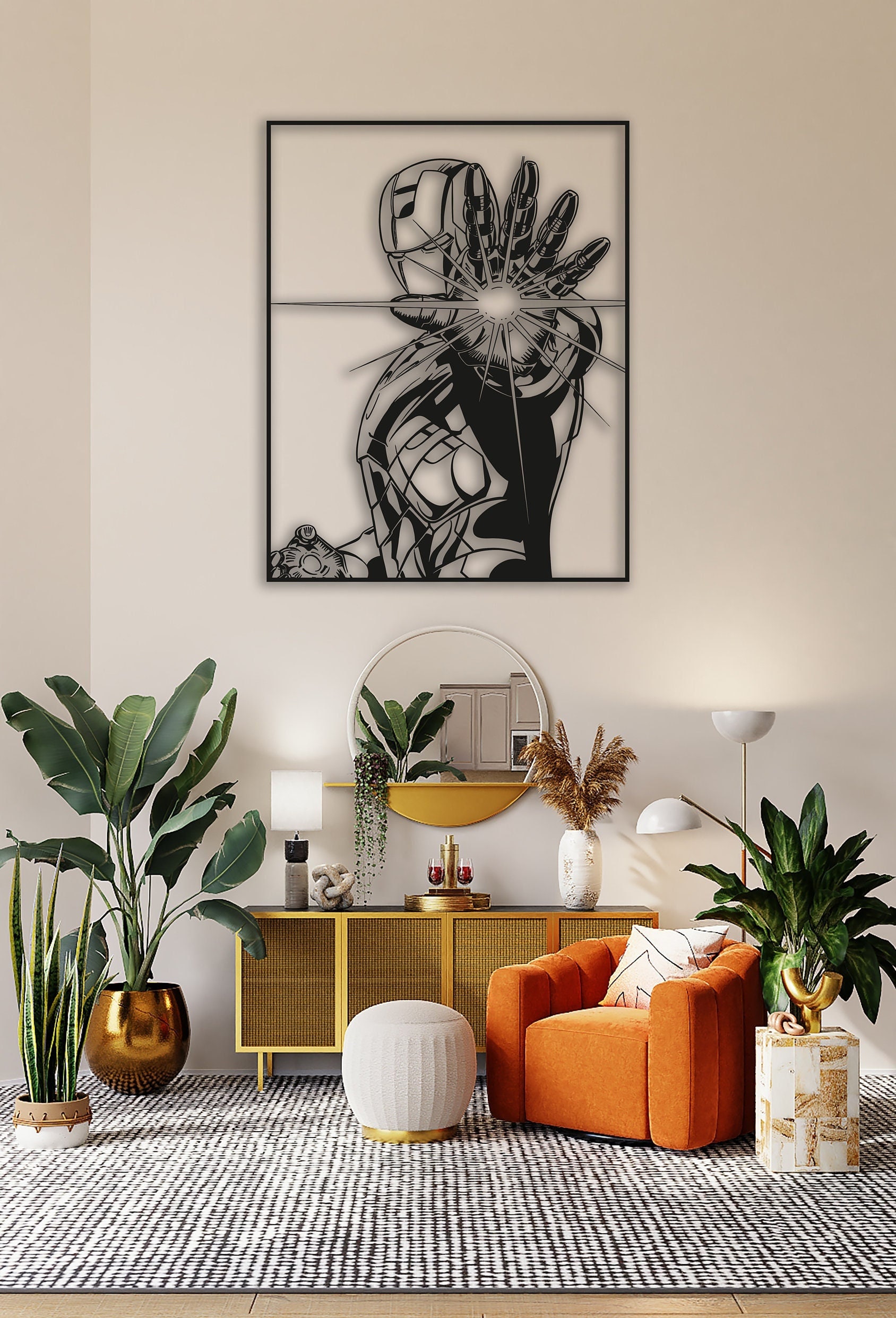 Avengers Marvel (4pcs) Svg Cut Dxf File Wall Sticker Pdf Silhouette ...