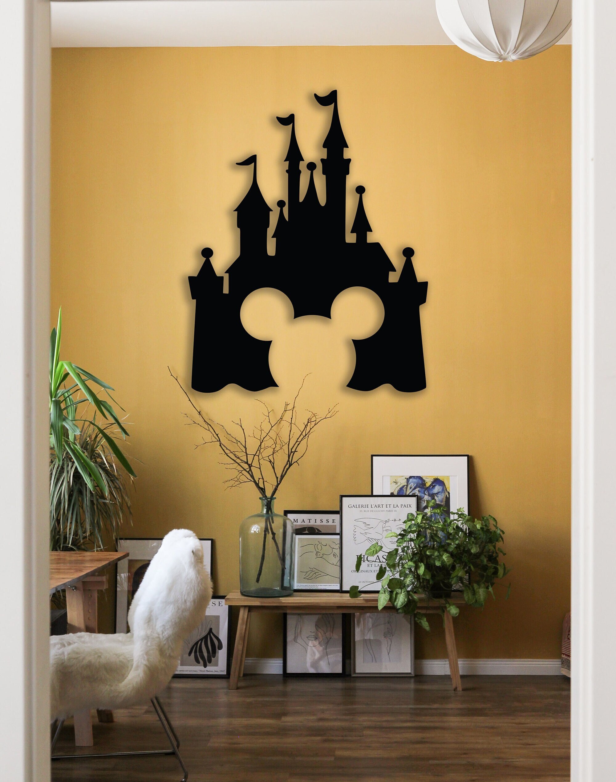 Mouse Castle Svg Cut Dxf File Wall Sticker Pdf Silhouette Engraving ...