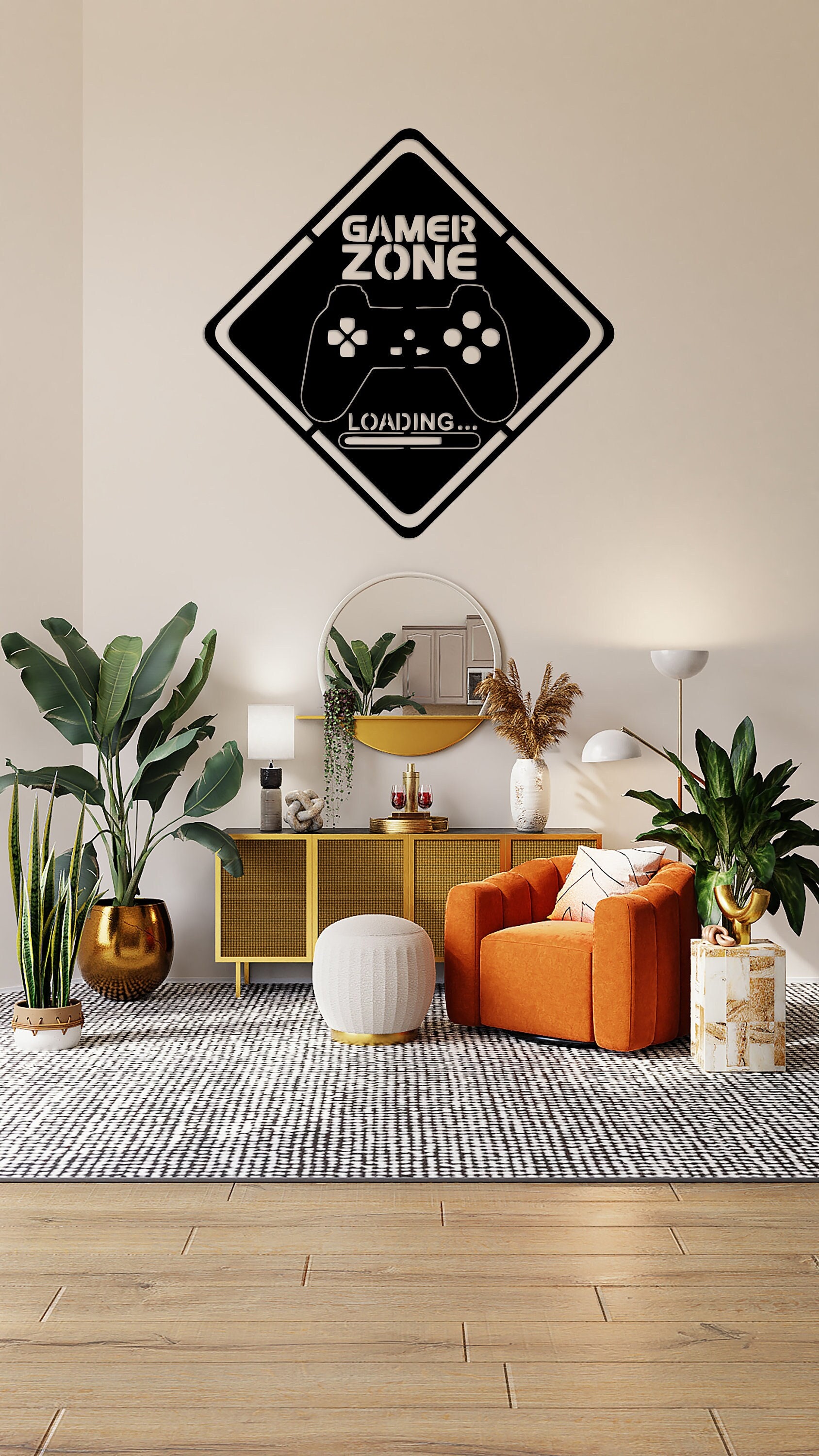 Gamer Zone Cut Svg Dxf File Wall Sticker Pdf Silhouette Engraving ...