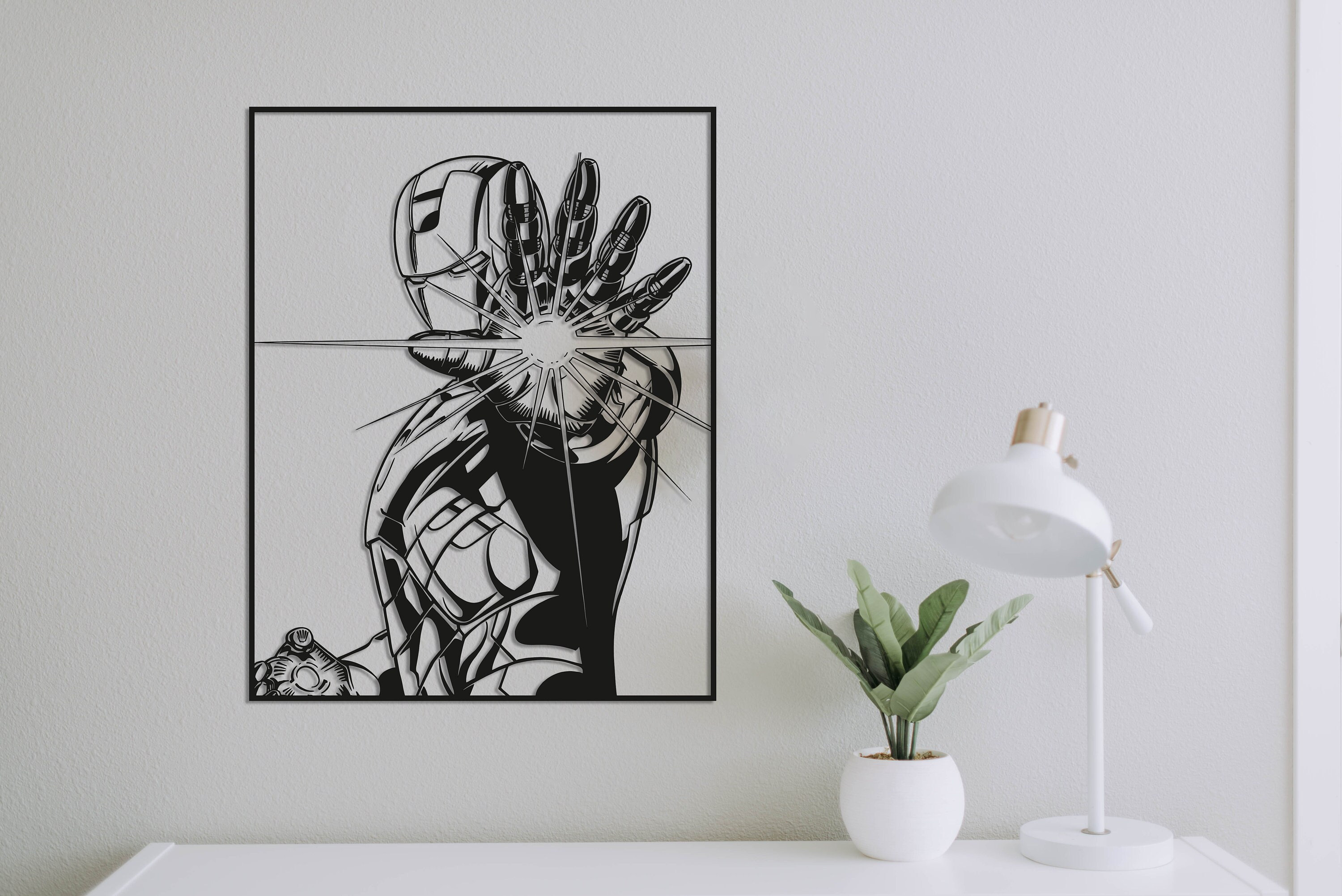 Avangers Marvel (5pcs) Svg Cut Dxf File Wall Sticker Pdf Silhouette ...