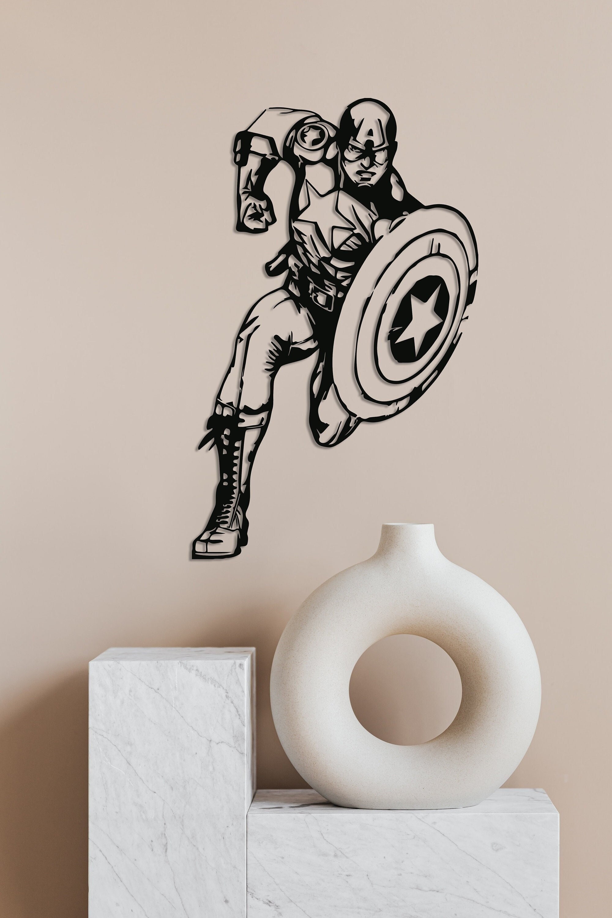 Avangers Marvel (5pcs) Svg Cut Dxf File Wall Sticker Pdf Silhouette ...