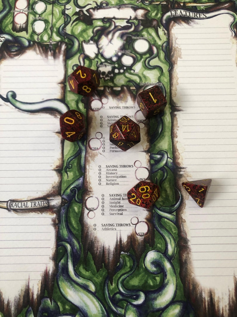 Dnd 5e Character Sheet: Lovercraft's Horrors Inspired, Cthulhu ...
