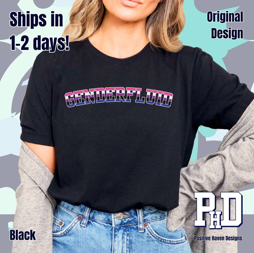 Genderfluid Pride Month Design Shirt, Nonbinary Shirts for Them ...