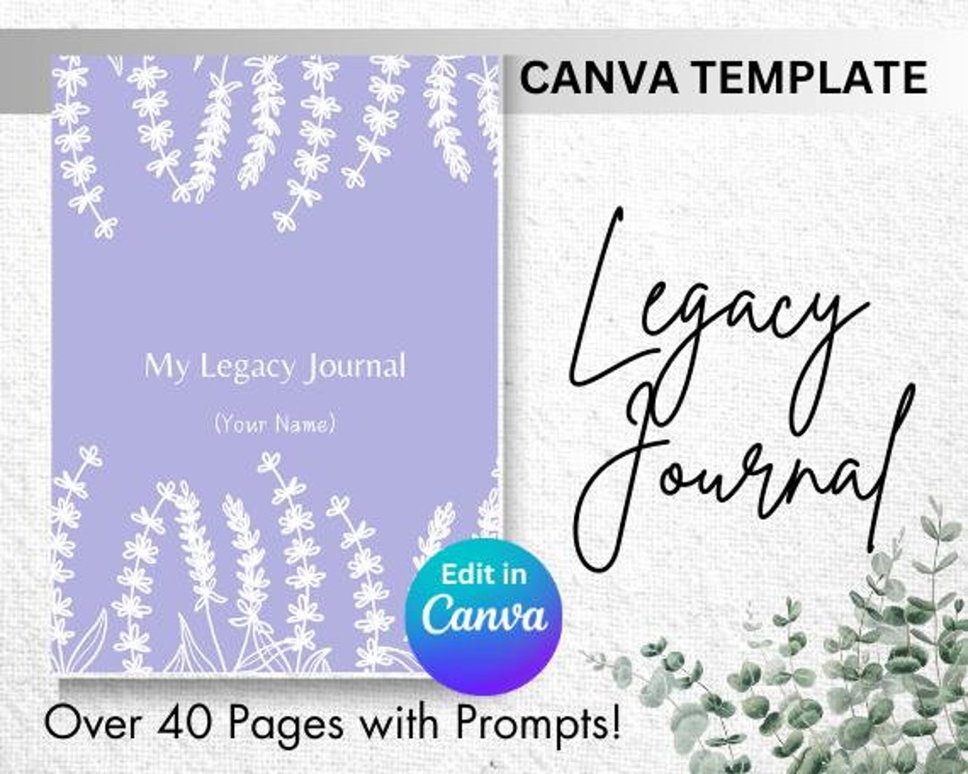 Digital Journal, Legacy Journal, Letter to Kids, Family Journal, Family ...
