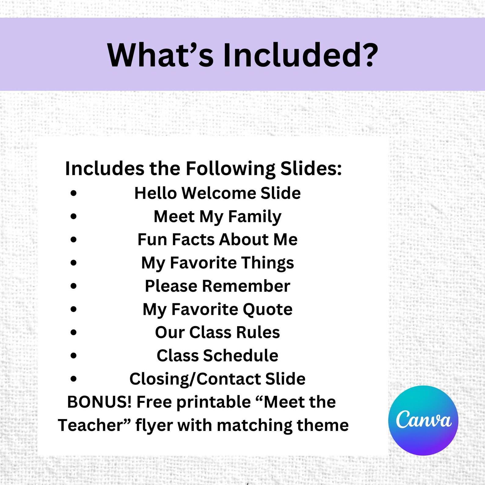 Editable Meet the Teacher Presentation, Back to School Slides, Teacher ...